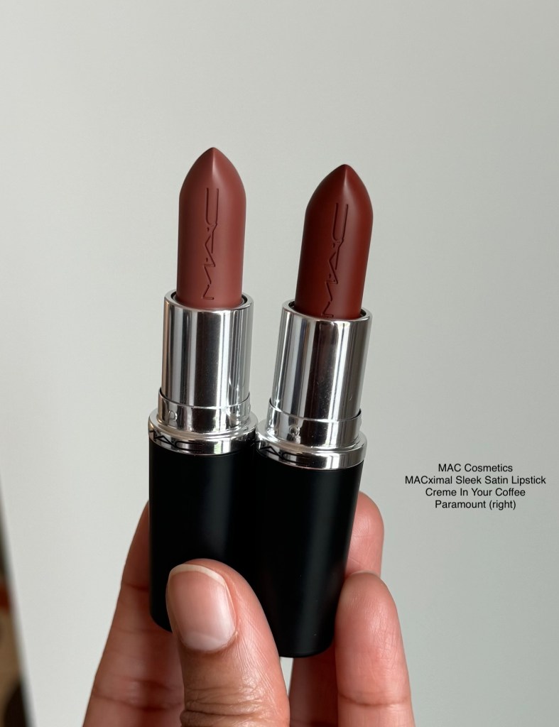 MAC MACximal Sleek Satin Lipsticks – Creme In Your Coffee And Paramount ...
