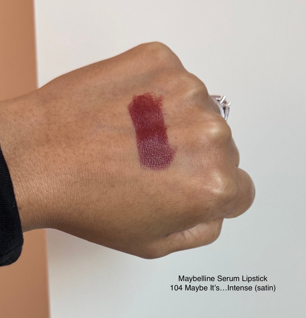 Maybelline Moisturizing Serum Satin Lipstick Review (Swatches 101 ...